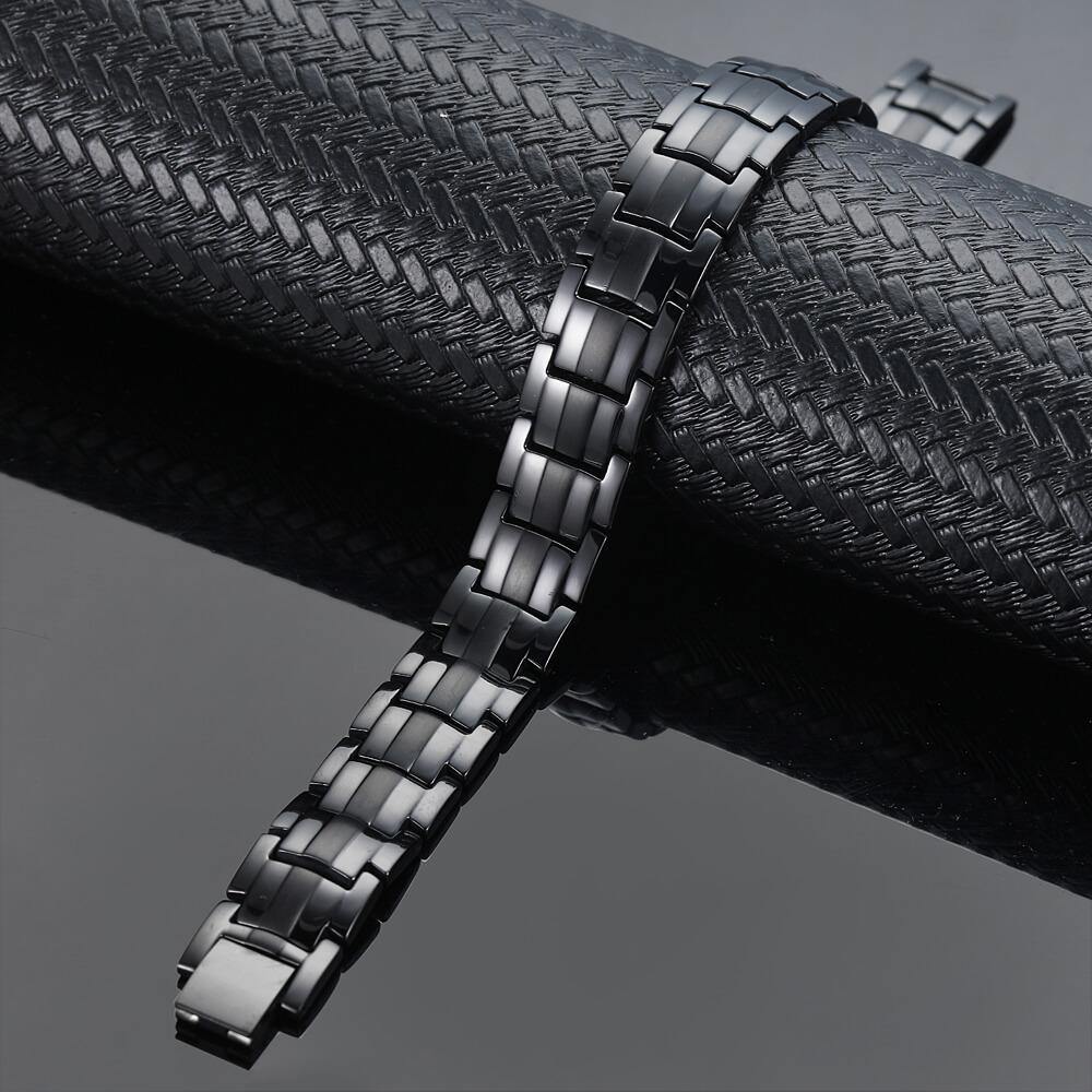 Black Magnetic Bracelets | Matt | Gloss | Gauss Therapy