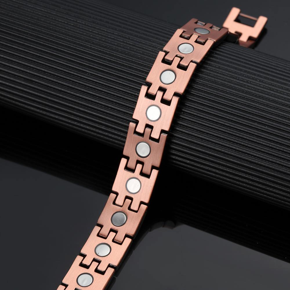 Ultra Strength Gun Metal Copper Magnetic Bracelet | Gauss Therapy