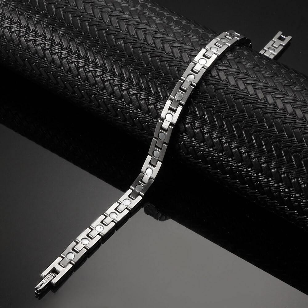 Two Tone Stainless Steel Magnetic Bracelet | Gauss Therapy